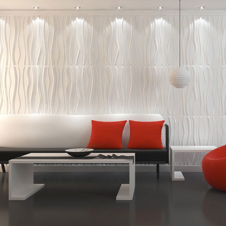 Panel Decorativo Blanco Cleveland | Revestimiento 3D